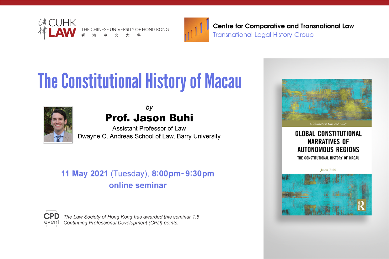 Cctl Transnational Legal History Group Seminar ‘the Constitutional